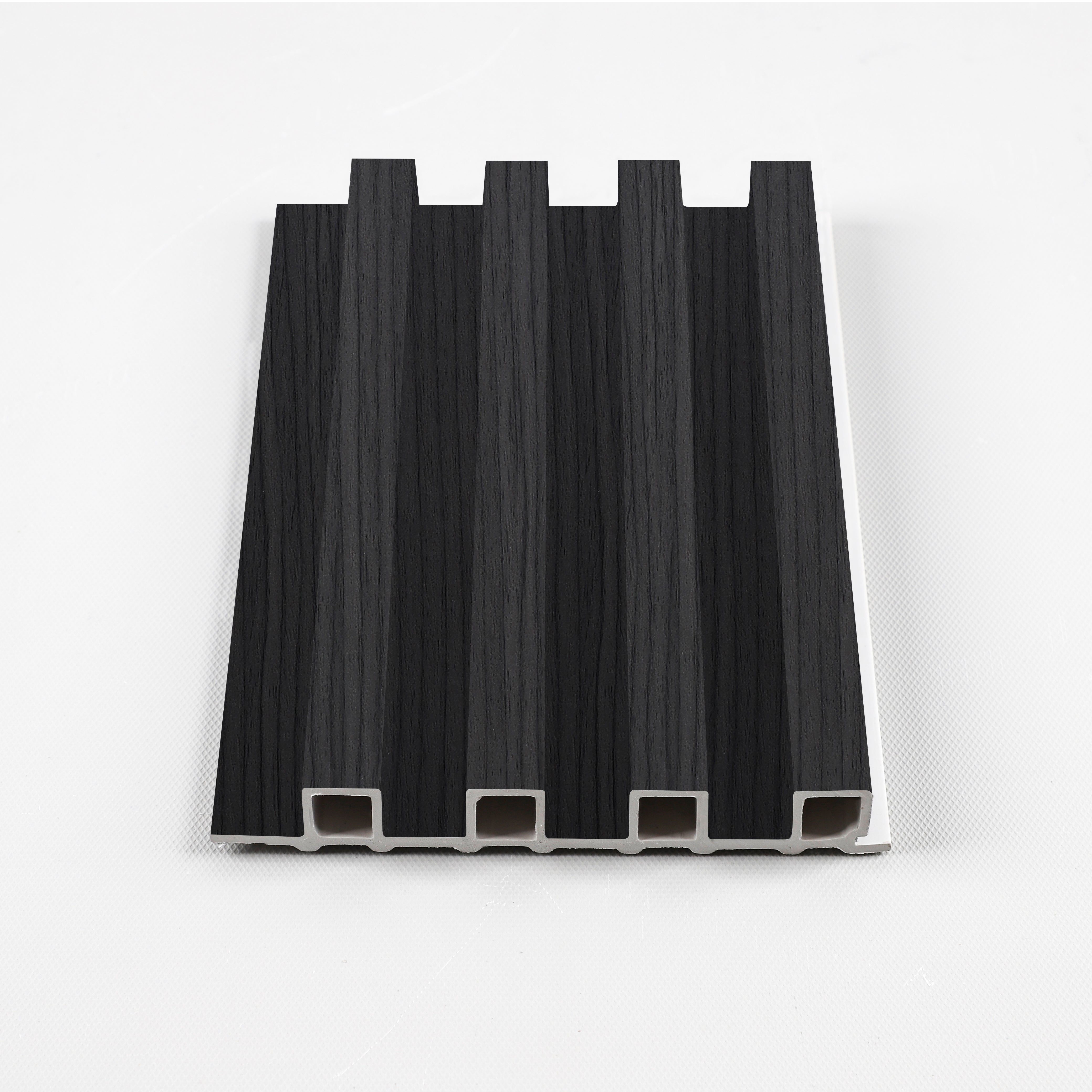Black Timber WPC Fluted 3D Wall Panels | 42.9 Sq. Ft. per Box ...